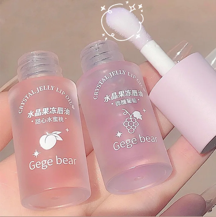 Gege Bear Clear Cute Bear Crystal Jelly Lip Gloss