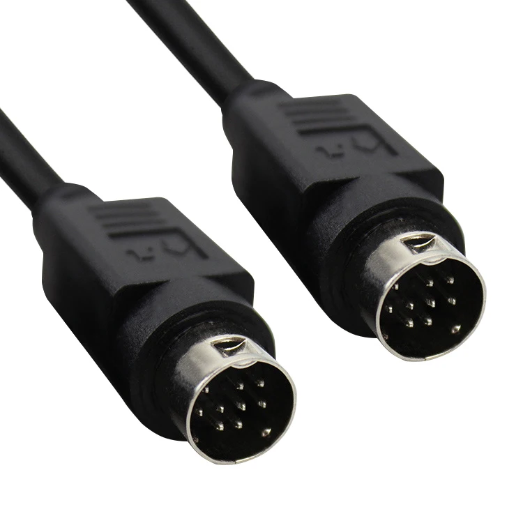 Customised 3 4 5 6 7 8 9 10 13 Pin Female Male 24 26 28 Awg 9 Pin Mini Din to Rca Cable Mini Din ...