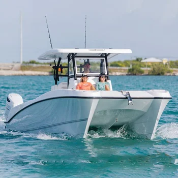 32ft Fiberglass Catamaran Yacht Fishing Boat For The Ocean - Buy ...