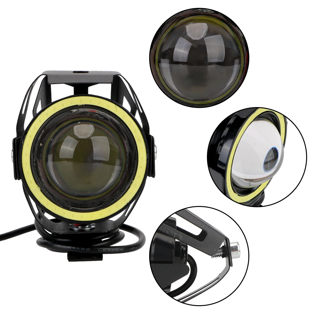 Super Bright 125W LED Motorcycle Angel Eyes - Universal Fit