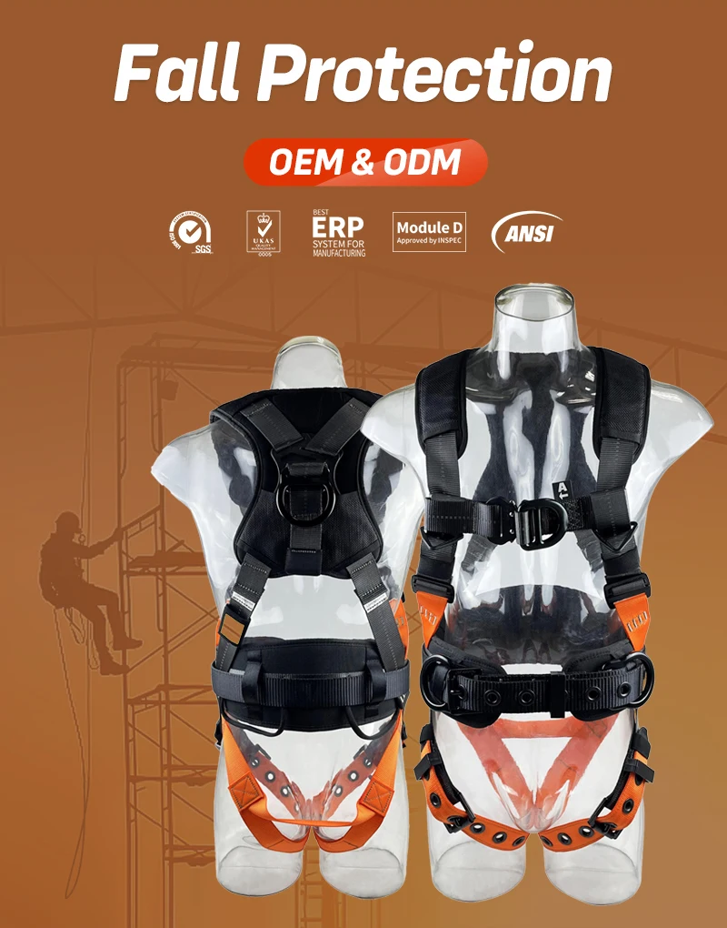 Adjustable High Strength Full Body Safety Equipment Fall Protection ...