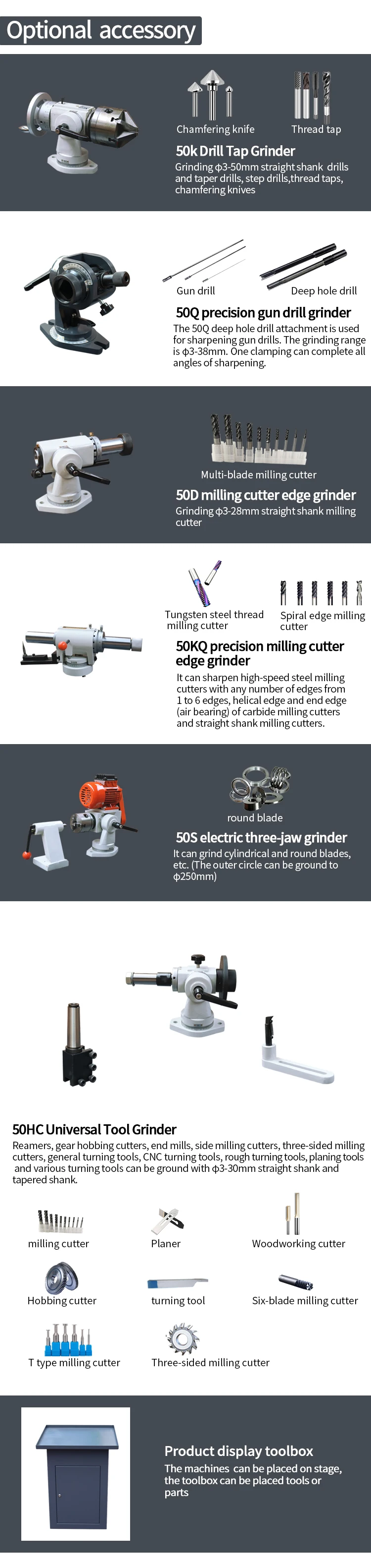 Universal Tool Grinder Machine GD-600S for Sharp Tools