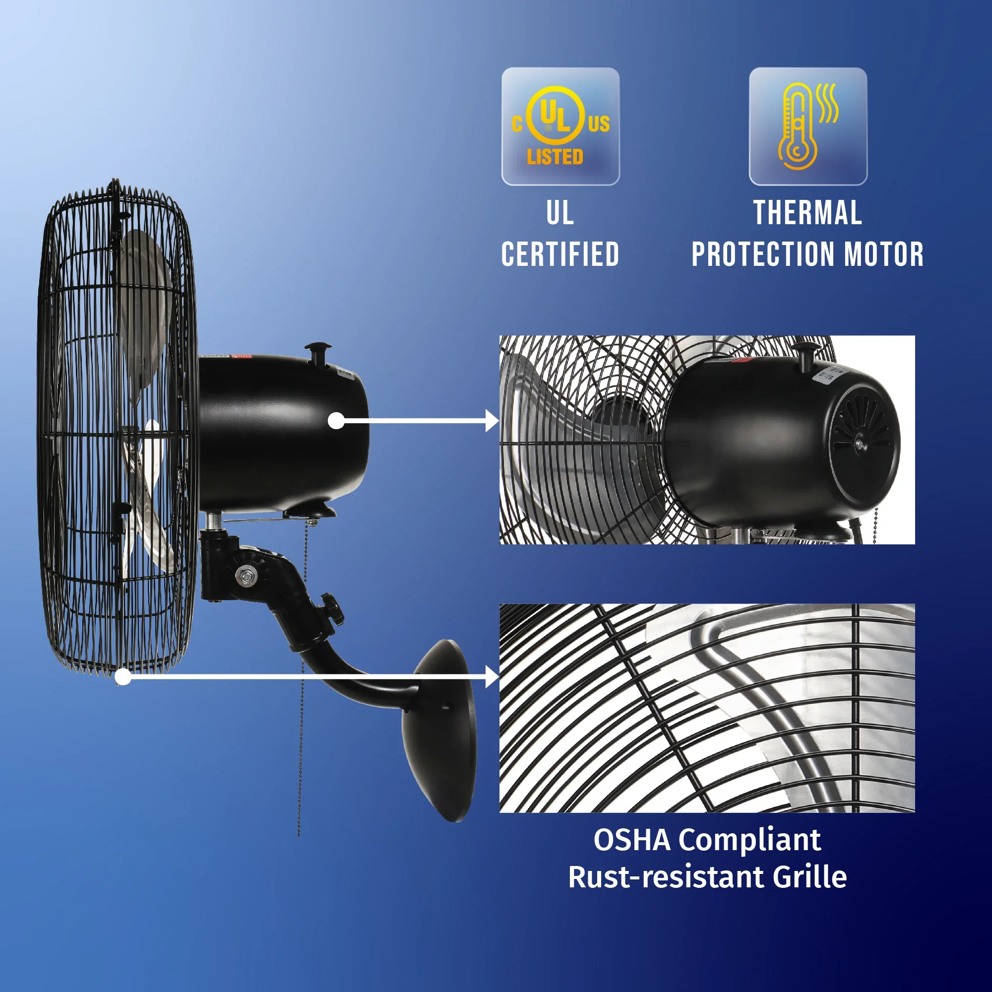 JINLING Wall Mounted High Velocity Industrial Fan for Commercial and ...