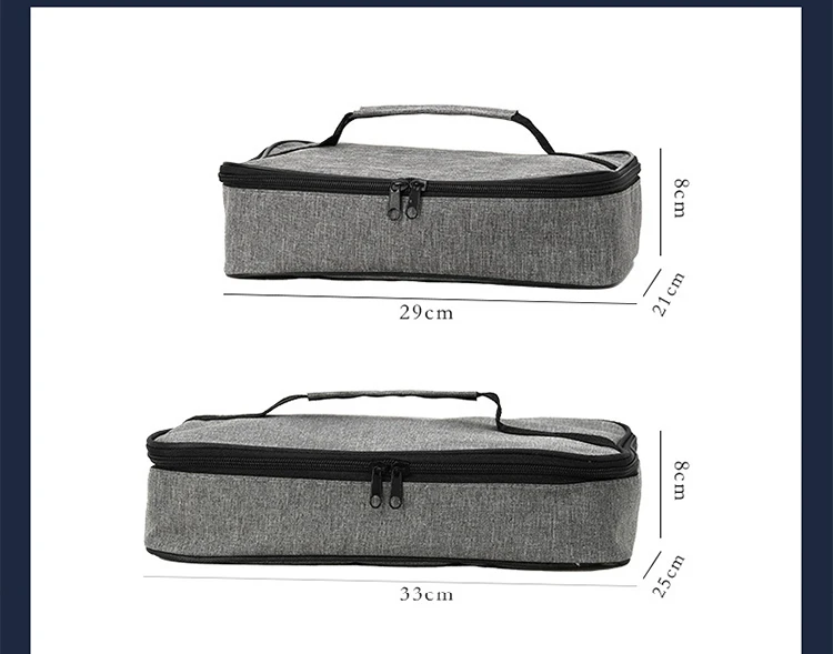 Outdoor Thermal Lunch Bags Insulated Tote Foil Small Rectangle Soft ...