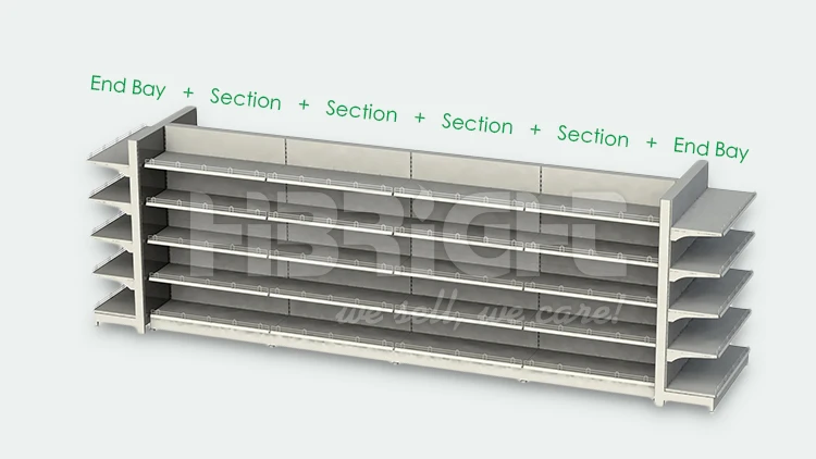 Modern Design Grocery Gondola Shelving Supermarket Display System ...