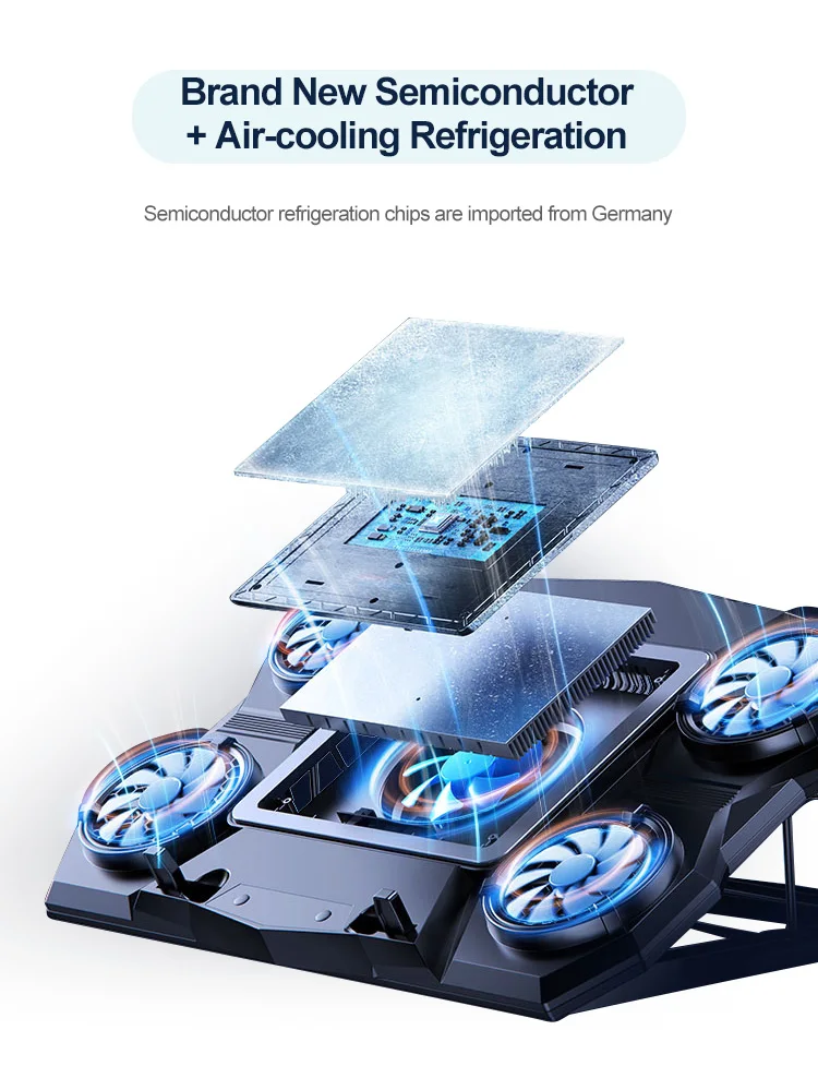Semiconductor USB Cooling Pad for Laptop Gaming Professionals