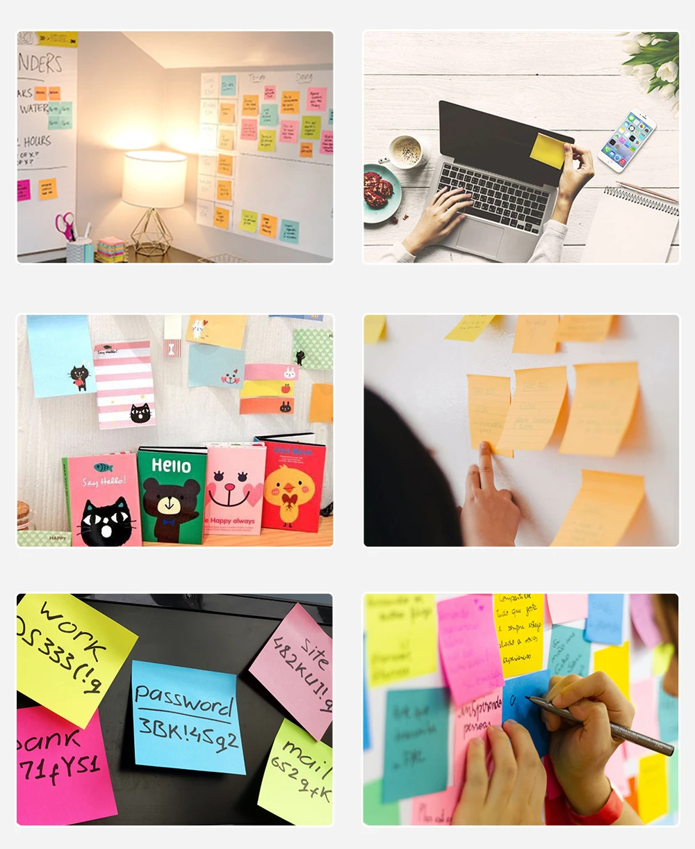 Kawaii Office Message School Reusable Sticky Note Memopad| Alibaba.com