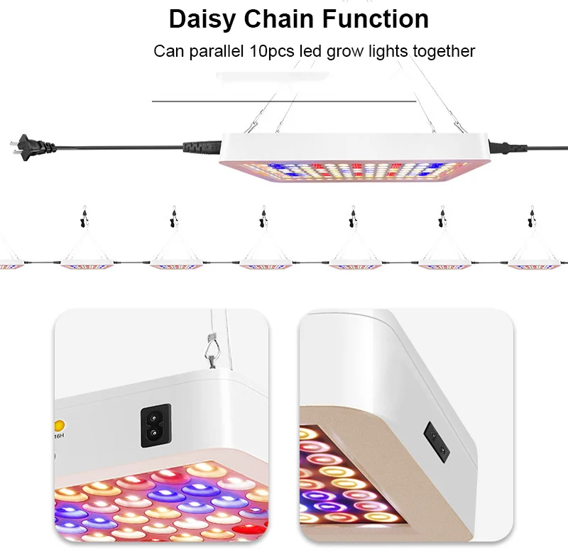 1000W 3H/12H/18H Timing LED Grow Light Sunlike Full Spectrum Growth ...