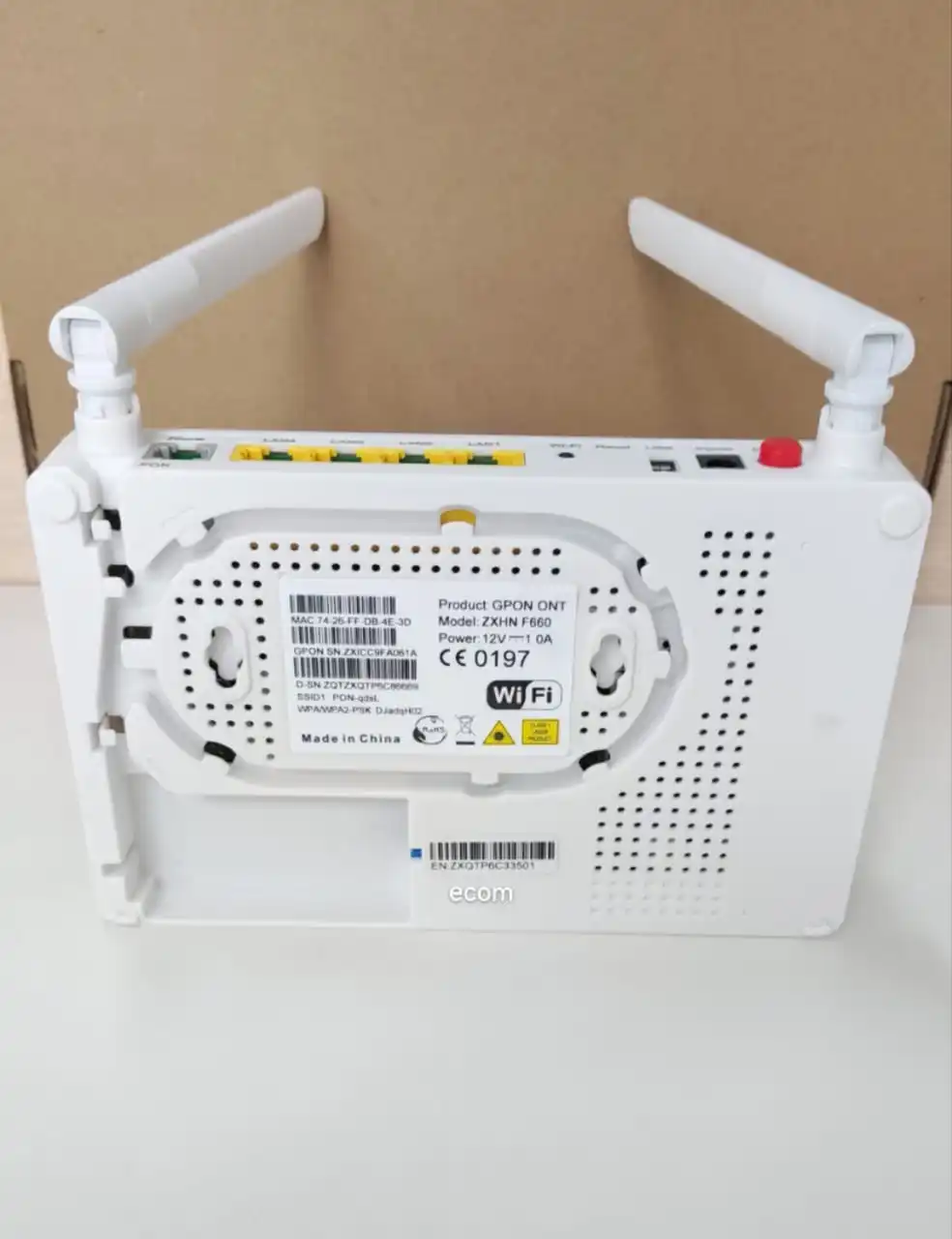 F660 8.0 GPON ONU - Reliable Fiber Signal Transmission Modem