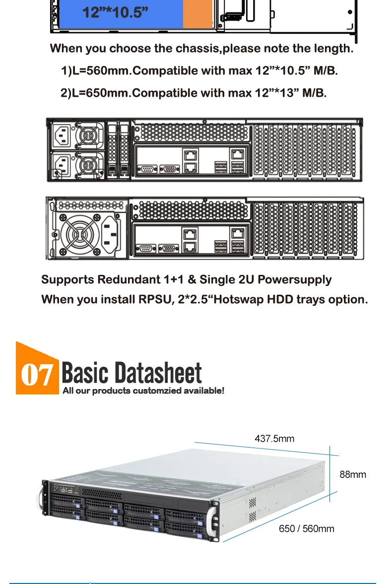 INNOVISION 2U Rack 8 Bays Server Case - Huge Storage & Dual Intel/amd ...