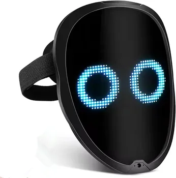 Programmable Diy Led Mask,Face Changing Halloween Mask For Party Rave ...