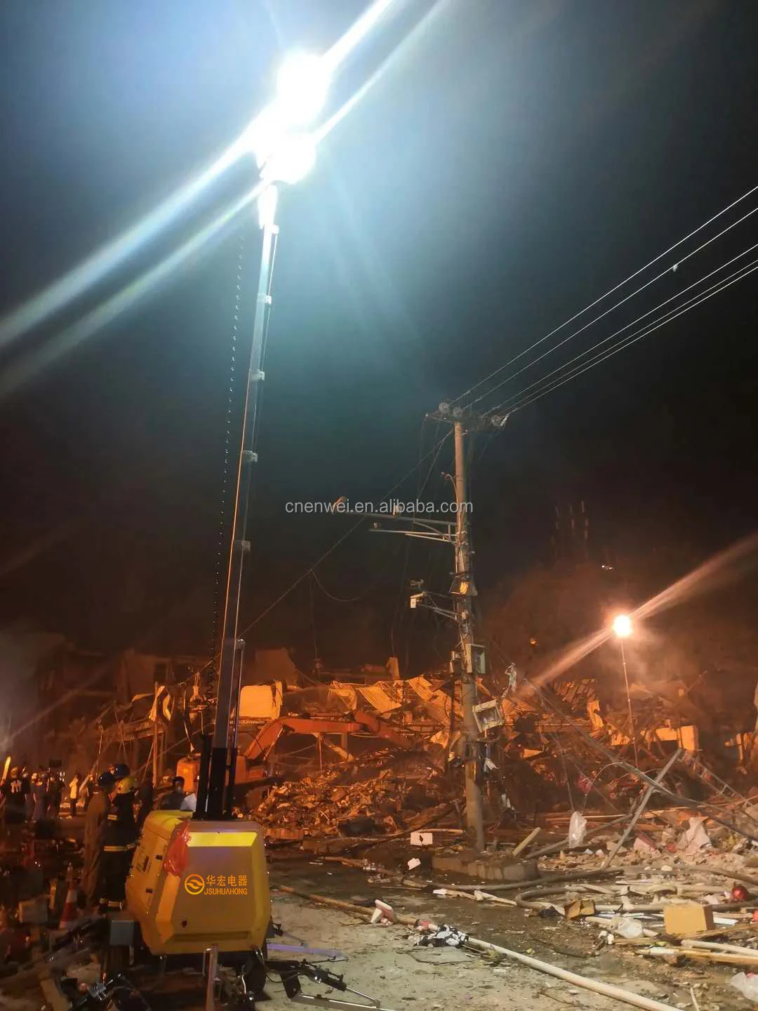 Vehicle Mounted Gasoline Diesel Generator Vertical Mast Construction ...