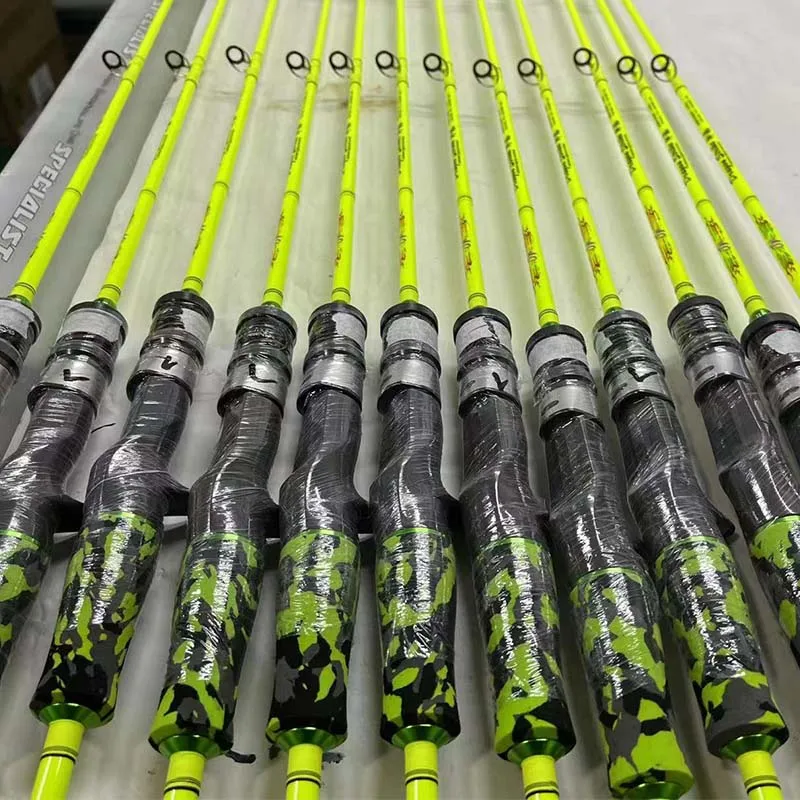 2022 New Products 1 Section Camouflage Colorful Overhead Casting Solid ...