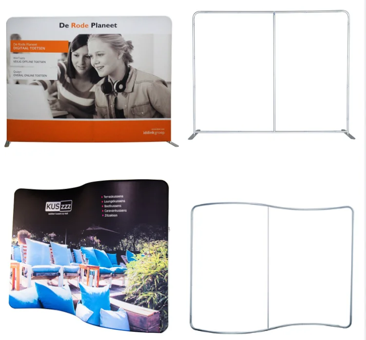 Collapsible Photo Booth Backdrop Tension Fabric Backdrop Stand Pillow ...