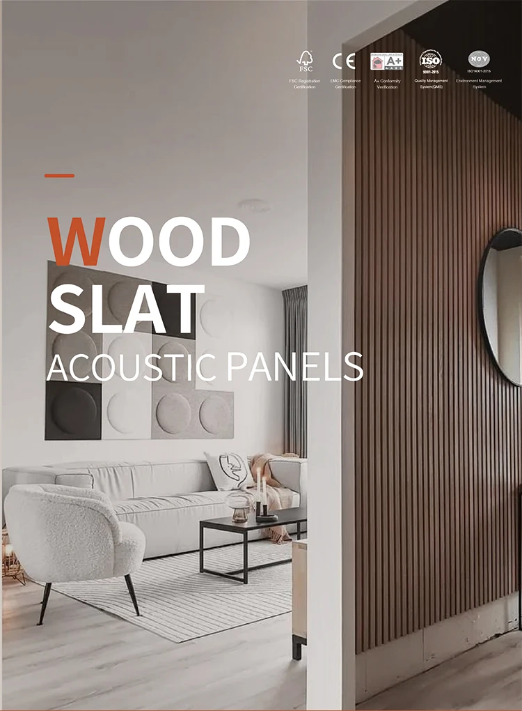 Modern Design 3D Acoustic Wall Panel PET Material with Artistic Shapes ...