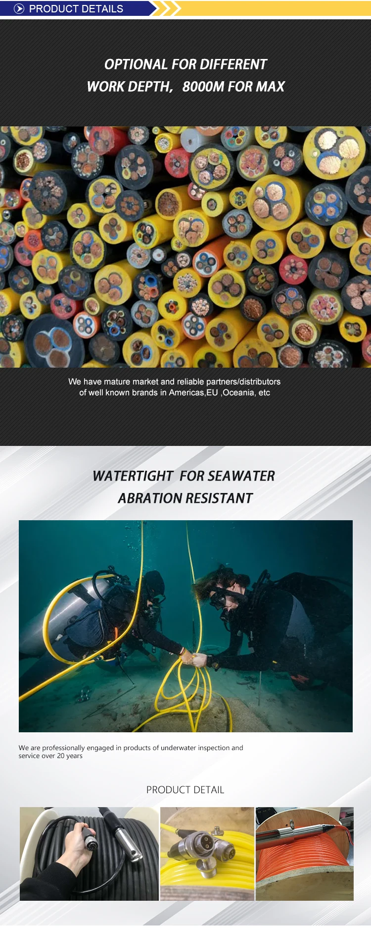 China Manufacturer Factory Price Rov Float Cable Hot Sale Tethered ...