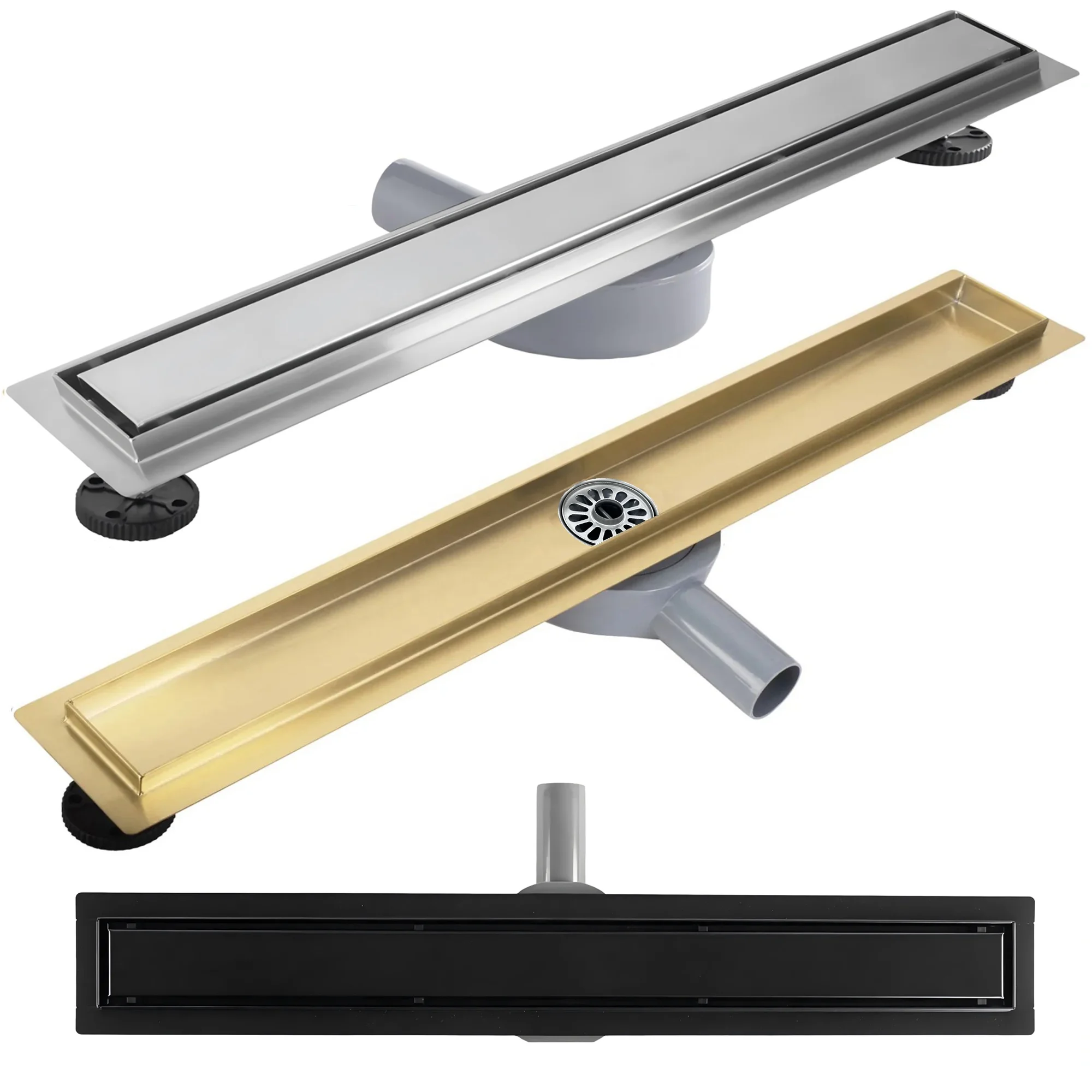 Most Popular Linear Shower Floor Drain Tile Insert 360 Rotation ...