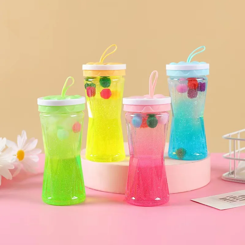 Diy hot mud bulk slime clay box toys glitter slime kids making putty ...