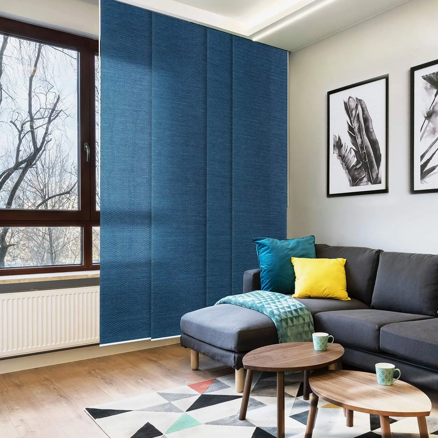 Zstarr Customized Diy 3-rail Extendable Adjustable Vertical Blinds ...