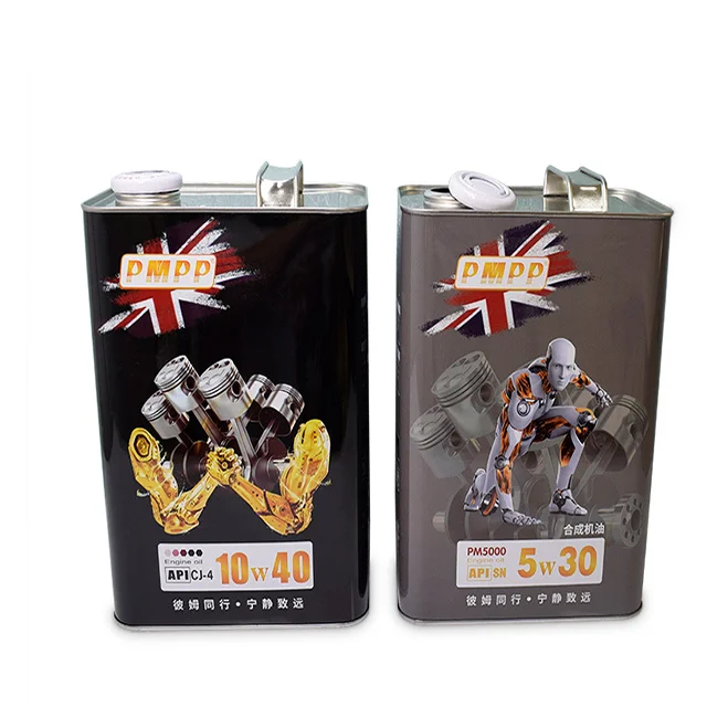 Custom 200ml-4l Empty Square Metal Jerry Oil Tin Can For Motor Oil ...