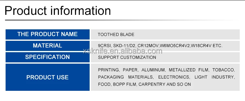 Sealing Machine Blade Bag Packing Machinery Cutting Blades for Packing ...