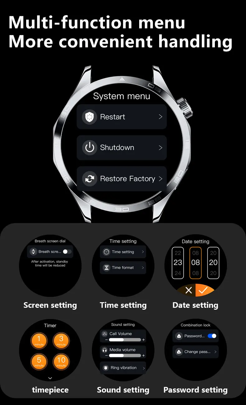 Ws-26 3+1metal Straps Bands Sports Modes Stainless Steel Digital Watch ...