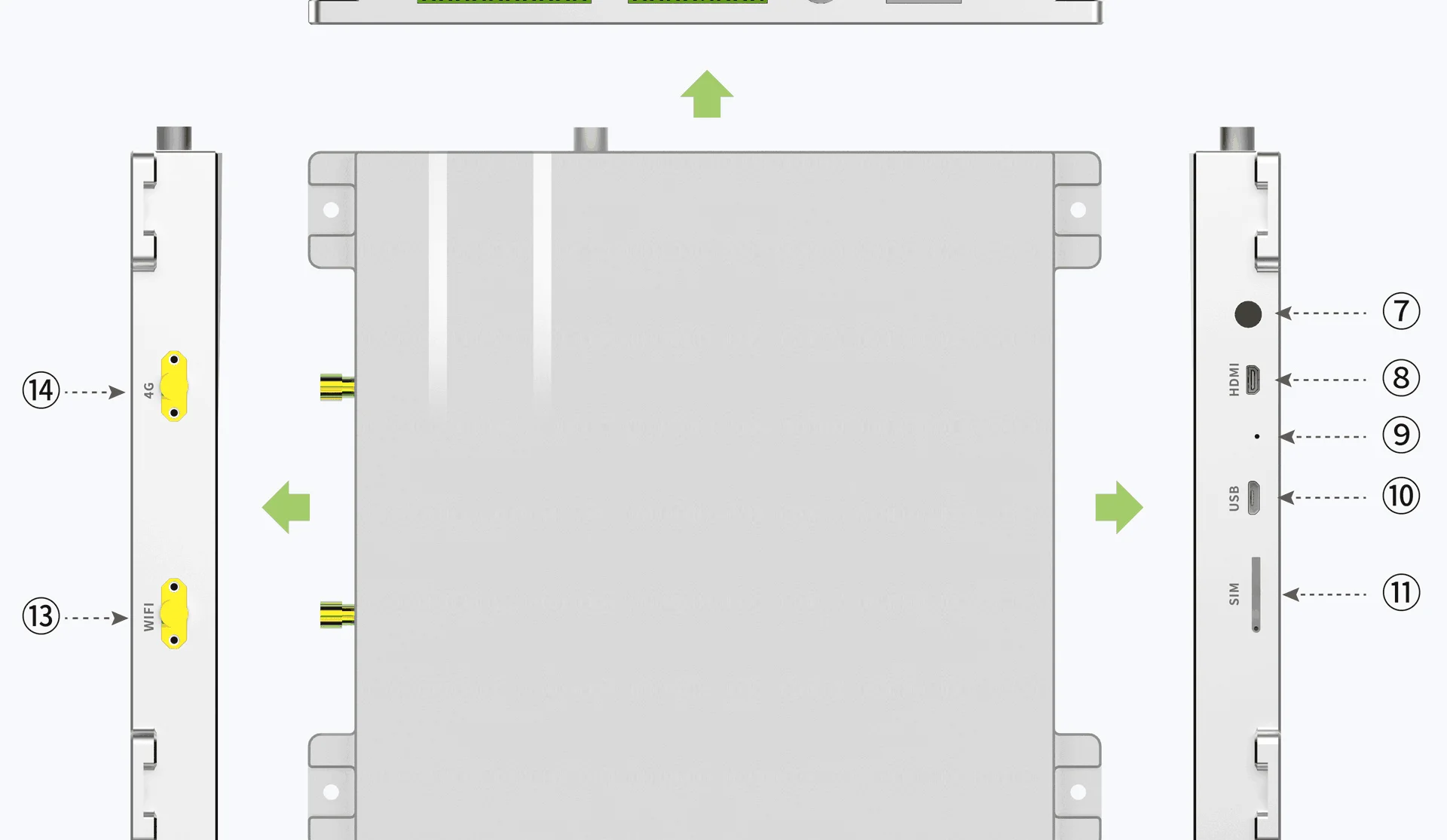 Rs232 Rs485 Rfid Reader 8 Port Reader Impinj R2000 Long Reading Range ...