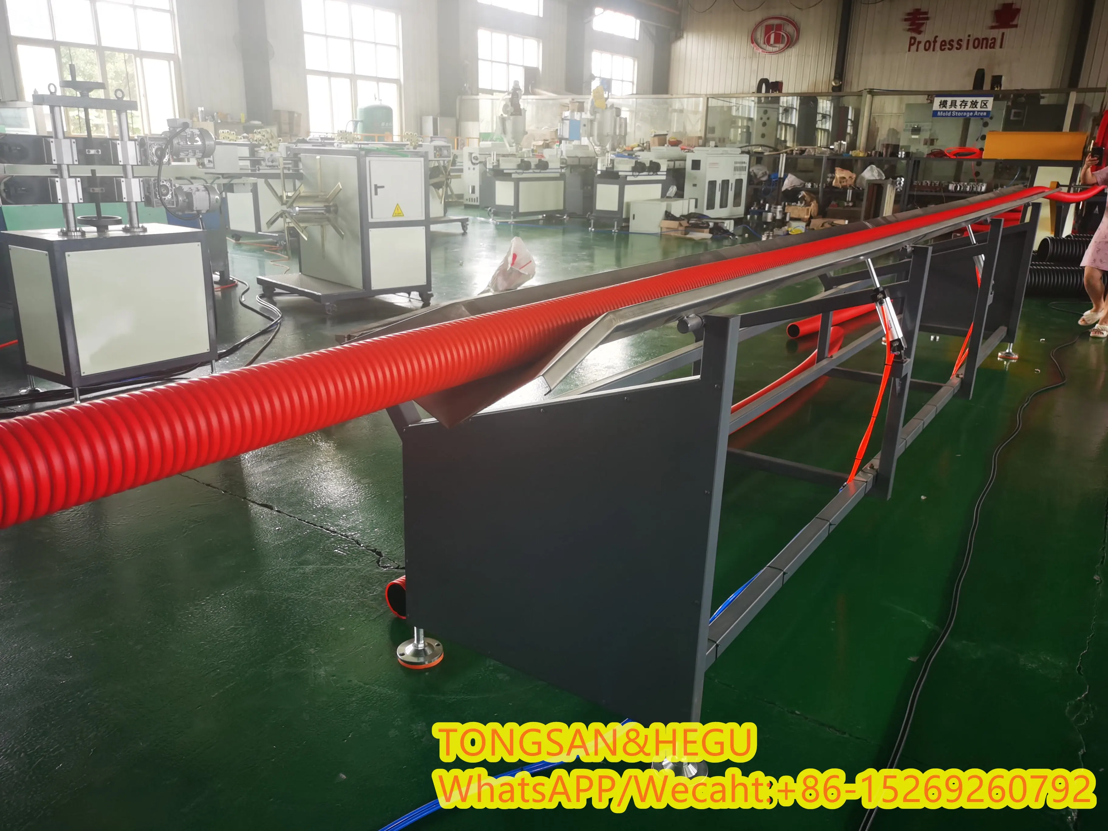 110-350mm Drainage System Double Wall HDPE Corrugated Pipe Machine ...