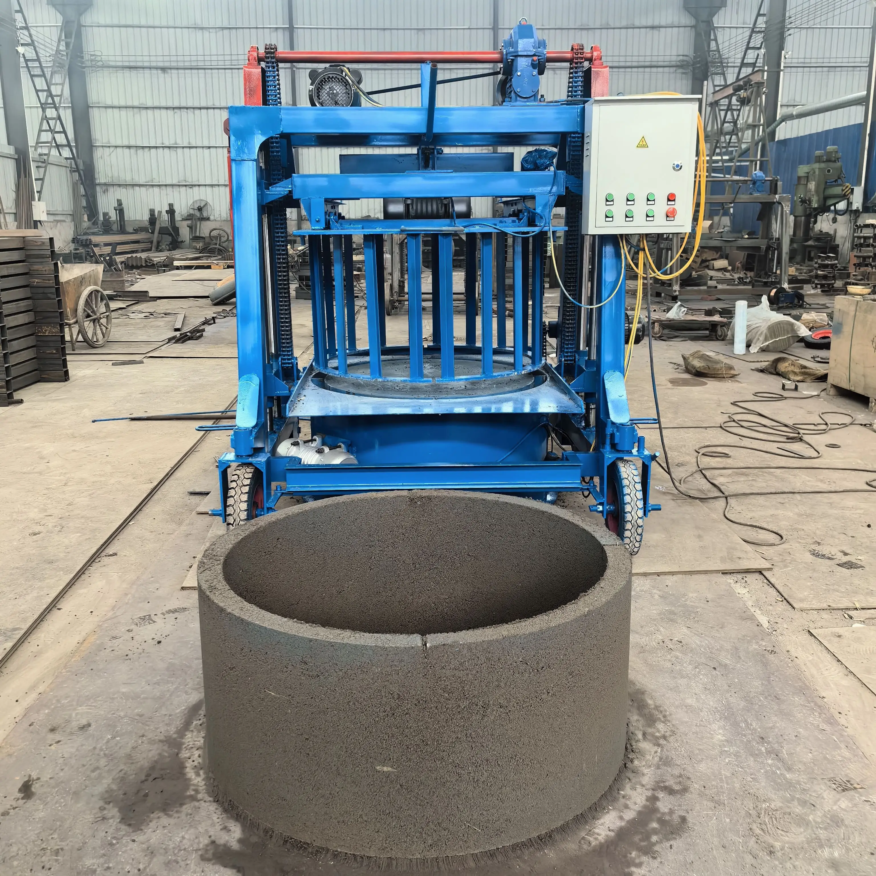 Automatic Cement Block Moulding Machine - Efficient & Durable