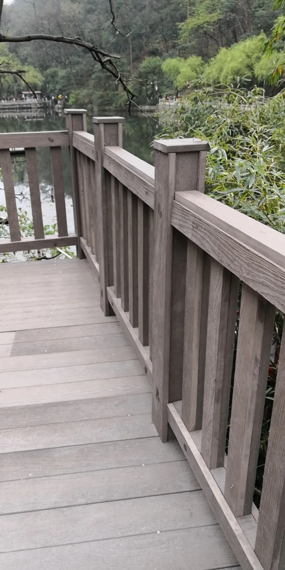 Outdoor Wood Look Handrails Balcony Railing Veranda Railings Wear ...