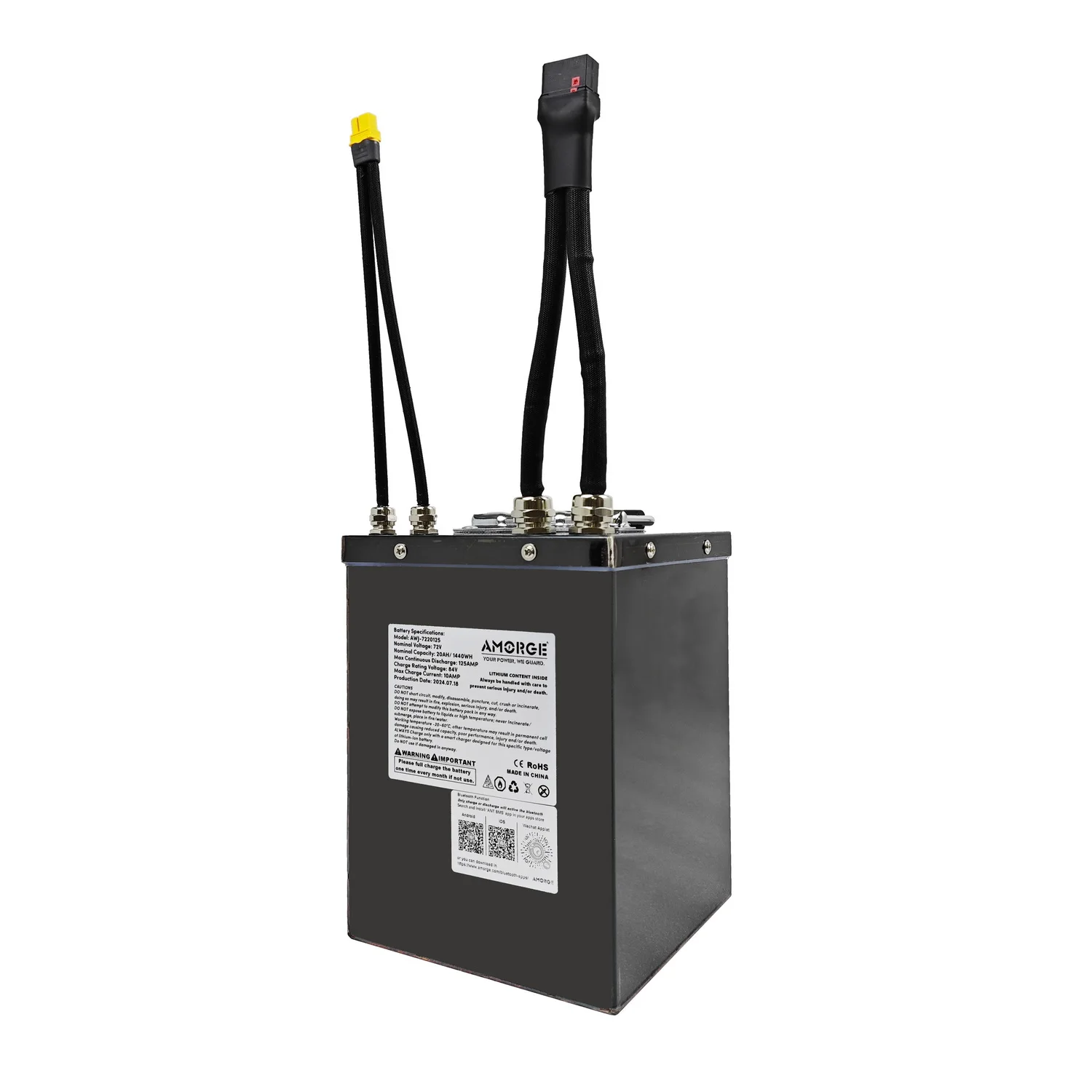 AMORGE 20S5P 72V 20AH Battery Pack - High Performance Energy