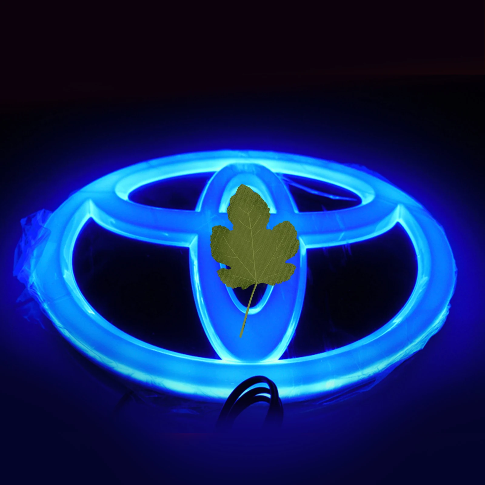 Led Illuminated White Red Blue Lighting 4d Car Light Badge Sticker Rear ...
