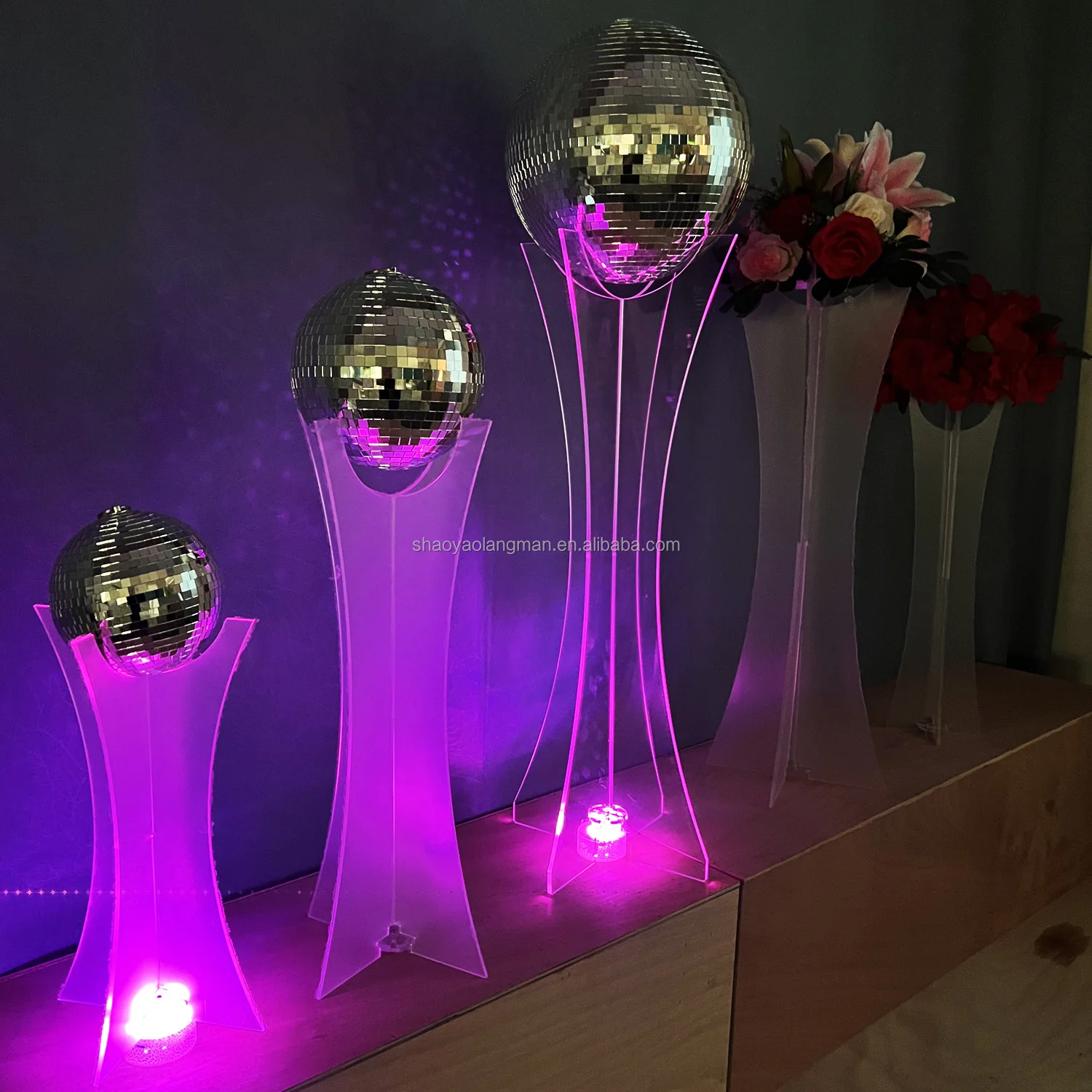 LED Light-up Table Centerpiece for Wedding T Stage Ball