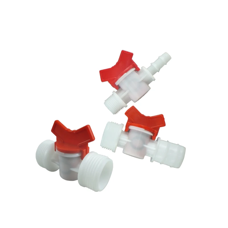 External thread switch two-way valve variable diameter knob pagoda head ...