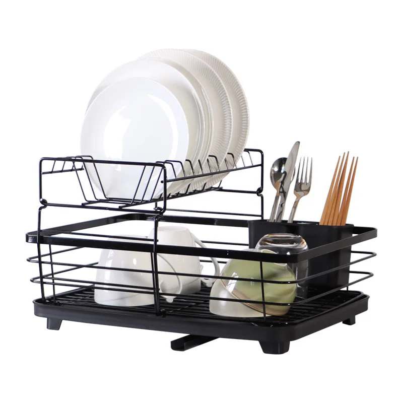 2 Tiers Kitchen Dish Rack - Efficient Storage Solution