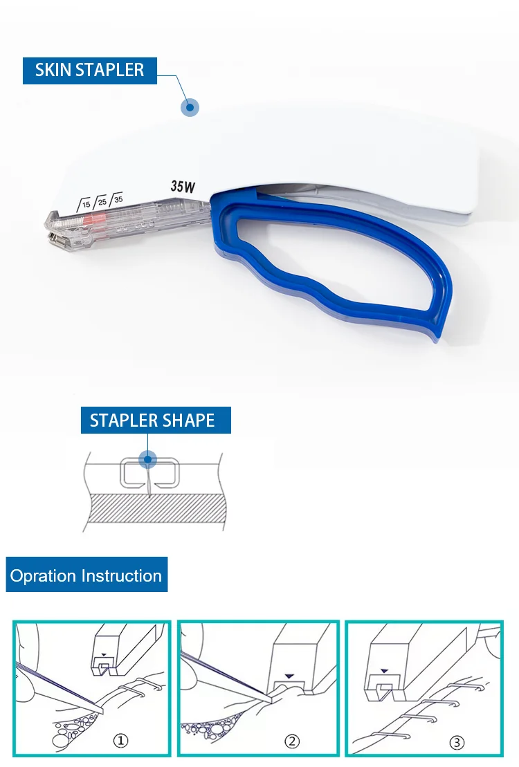 New Coming Disposable Skin Stapler Sterile Portable Efficient Surgical ...