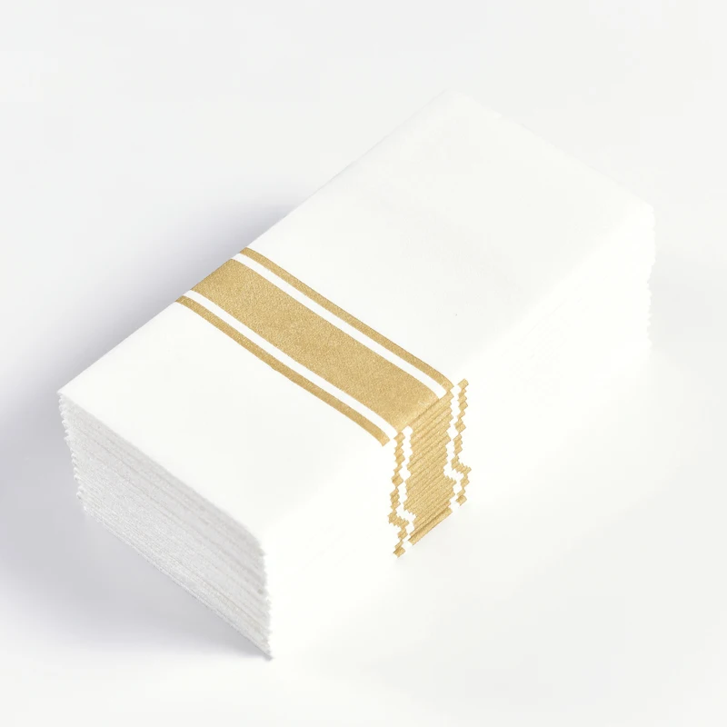 40*40cm Free Sample Disposable Linen Feel Paper Napkin Custom Airlaid ...