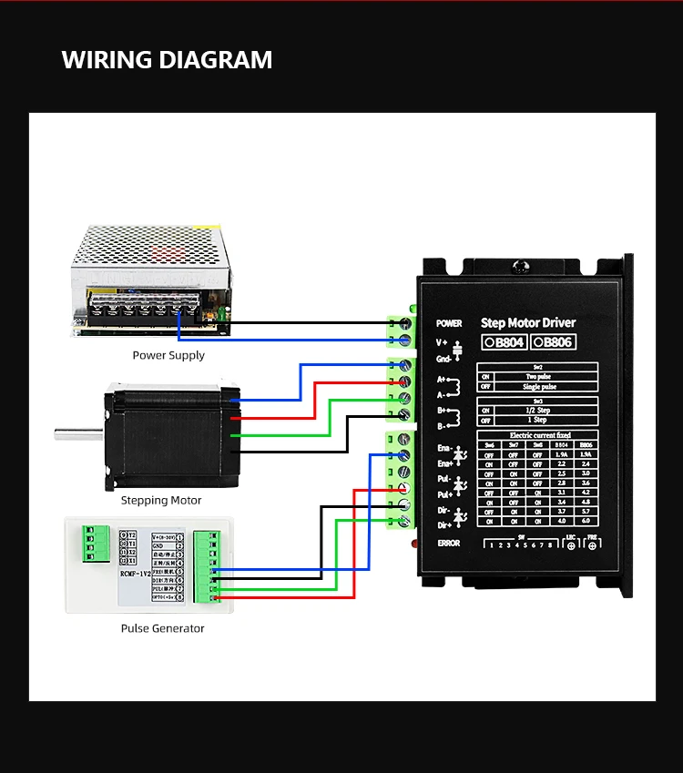 Kaihong B804-b806 12v/24v Nema 23 Stepper Motor Driver & Controller For ...