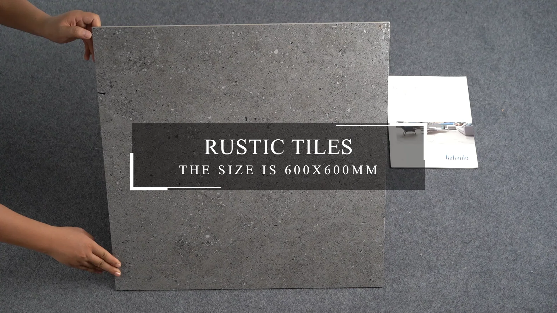 60x60 Bathroom Wall Grey Non Slip Floor Cement Ceram Tiles - Buy 60x60 ...