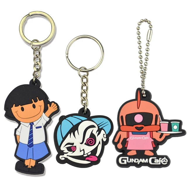 Personalized Promotional Soft Pvc Logo 2d Rubber Gift Key Chain Custom ...