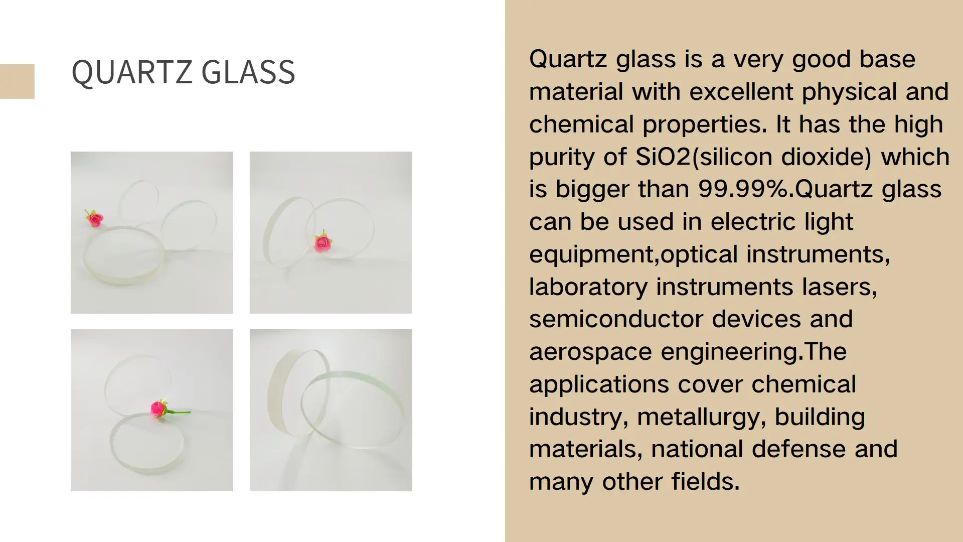 Jgs1 Jgs2 Pure Fused Silica Quartz Glass Quartz Sight Glass - Buy ...