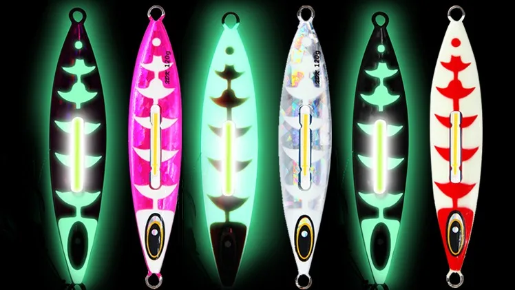 Mister Jigging Metal Lure Glowing Fish Bait 100g 120g 150g Slow Pitch ...