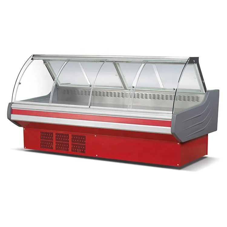 Supermarket Portable Open Top Display Freezer Large Capacity Meat Dip ...