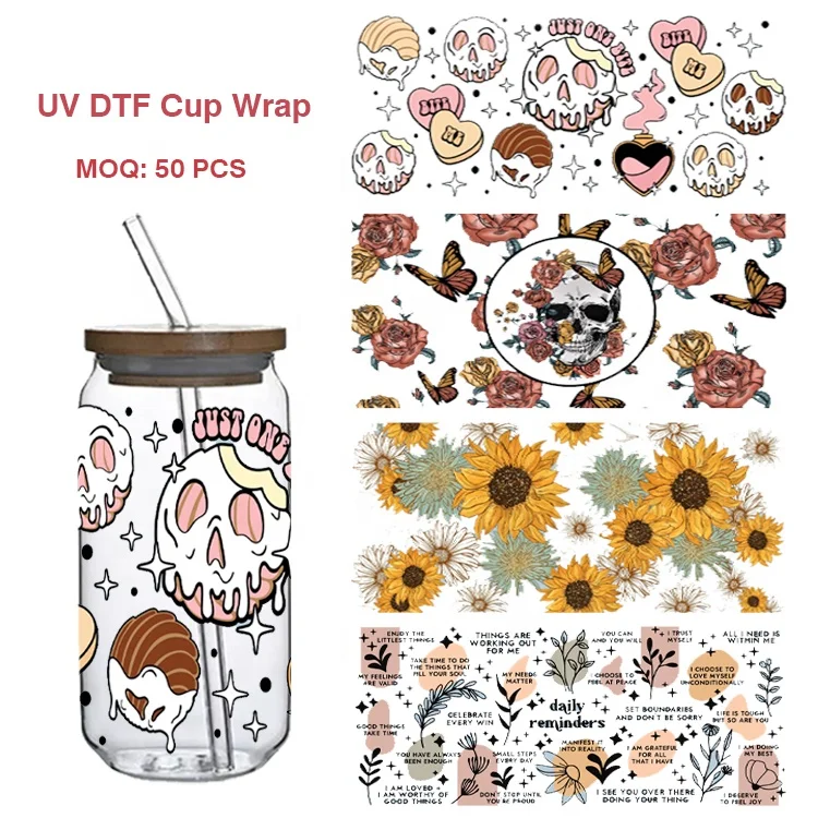 UV Decals for Cups - Wholesale Custom Logo Film Sheets