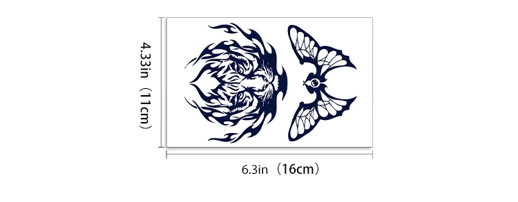 Shop Factory Stock A3 Juice Genipin Temporary Tattoo Stickers