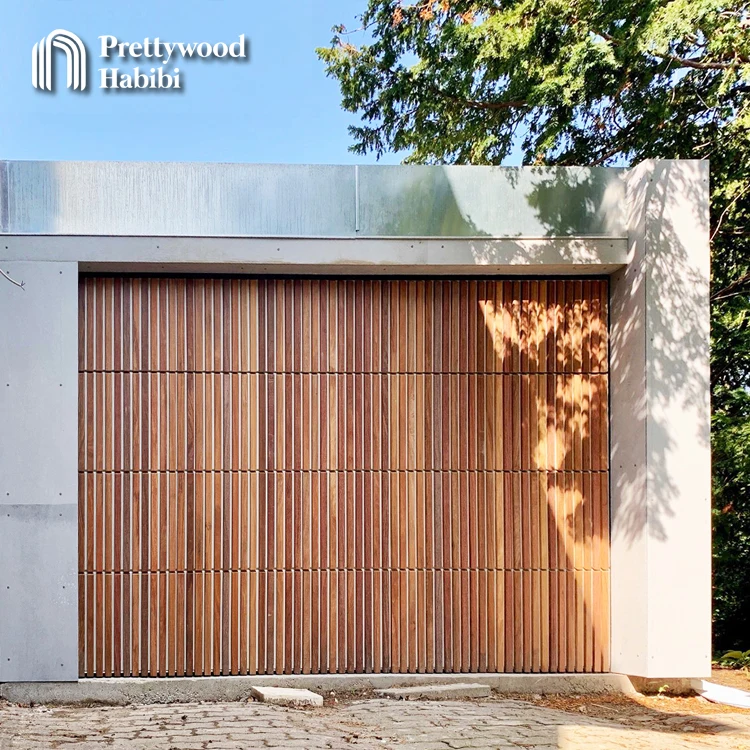 Prettywood Residential Horizontal Wood Slats Design Modern Sectional ...