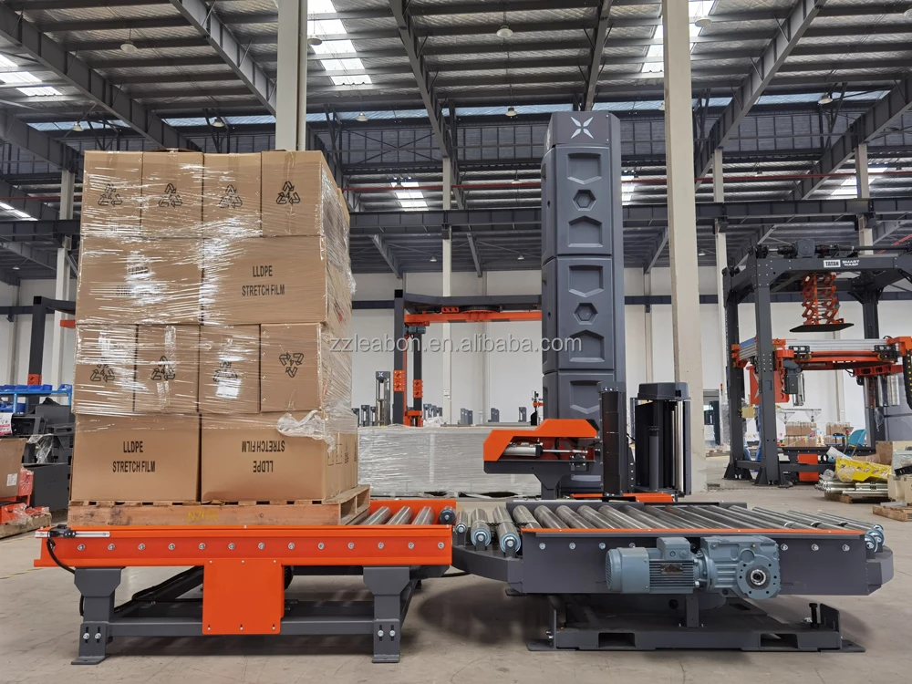 Movable Wrap Pallet Wrapping Machine Self-propelled Mobile Stretch Film ...