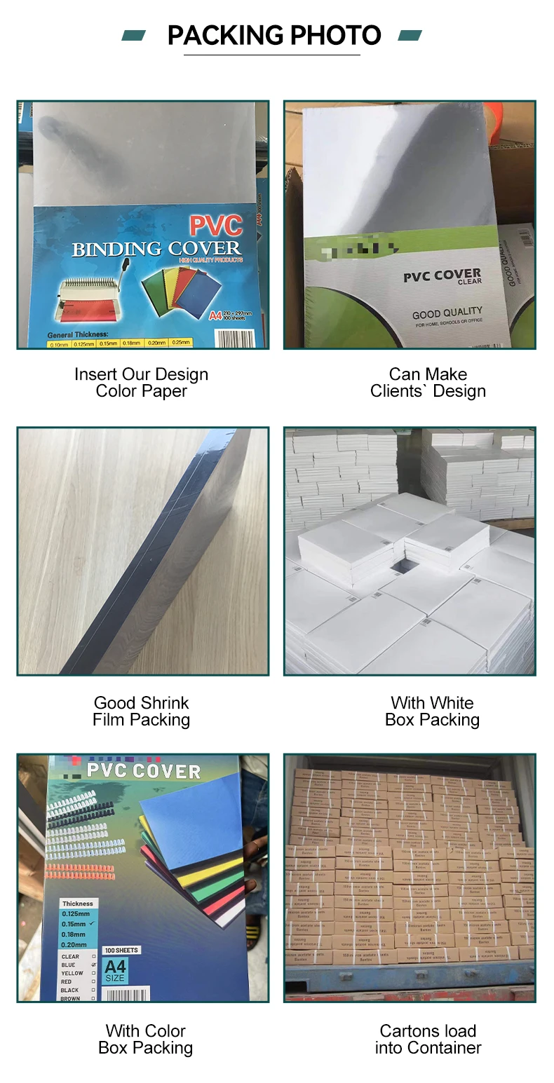 Transparent PVC Hard Binding Covers - Durable & Versatile