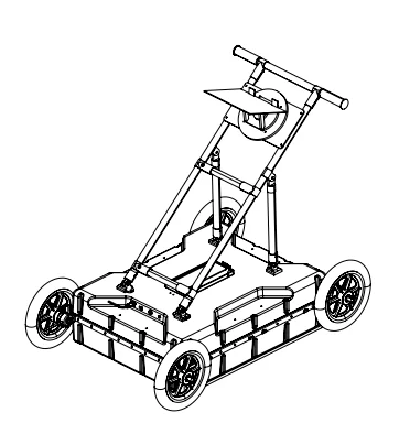 GPR-100MHz Ground Penetrating Radar - 100MHz Metal Detector with 30m ...