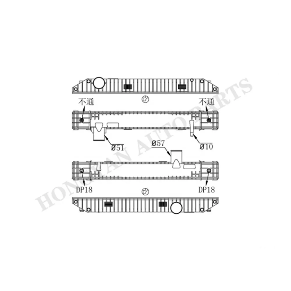Heavy Duty Freightliner Radiator cover for Freightliner Century Class ...